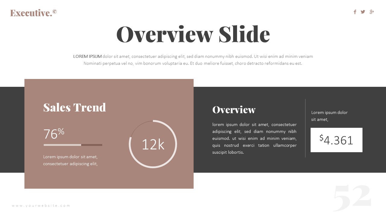 Executive - Real Estate Presentation Template, Presentation Templates