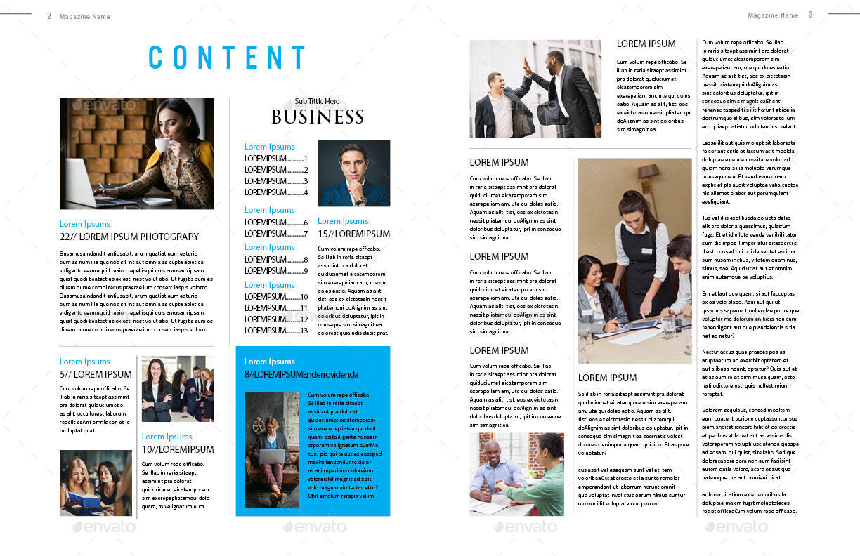 Business Magazine, Print Templates | GraphicRiver