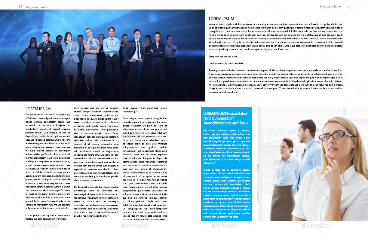 Business Magazine, Print Templates | GraphicRiver