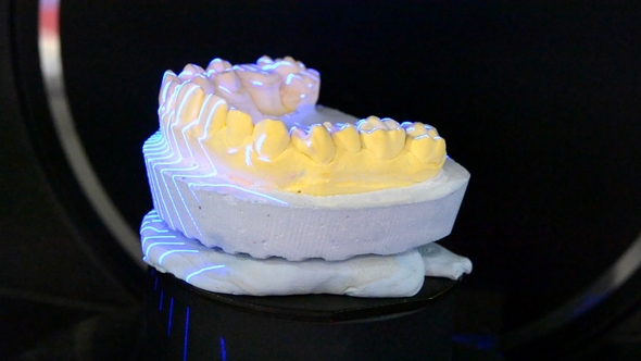 3D Scanning a Model of Human Teeth, Stock Footage | VideoHive