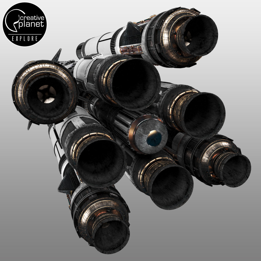 Space sci-fi ship rocket high detail by kr3atura | 3DOcean