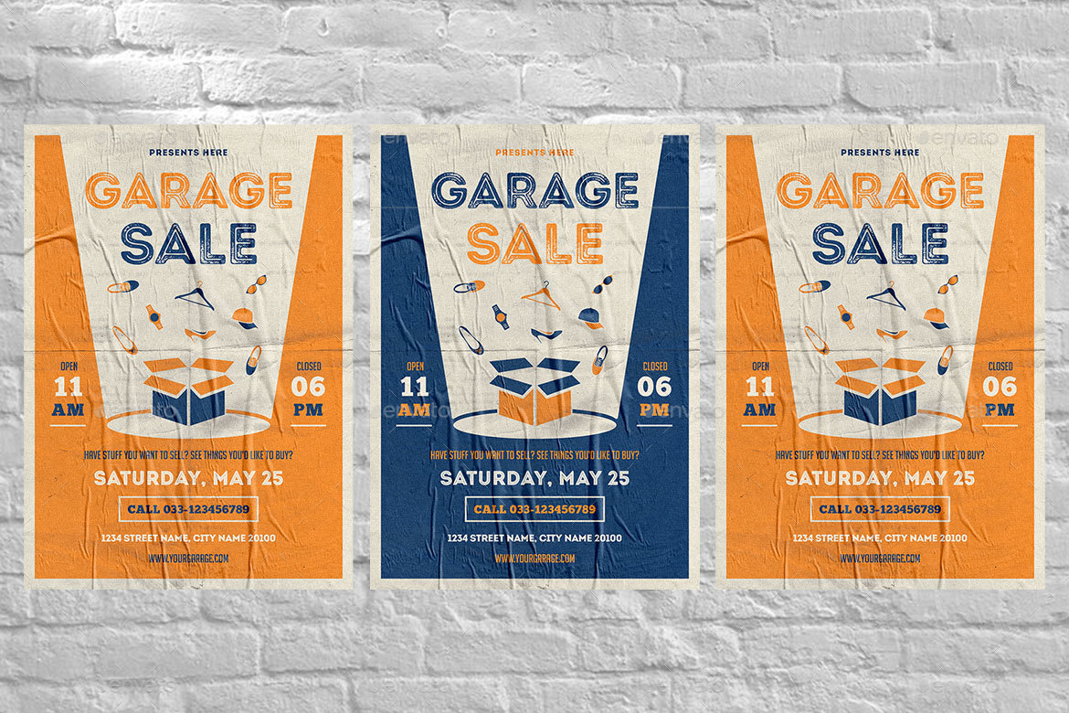 Garage Sale Flyer, Print Templates | GraphicRiver