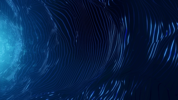 Blue Strings Abstract Background 4K by TrackDealer | VideoHive