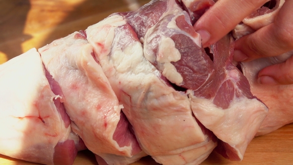 Cutting Sheep's Legs, Stock Footage | VideoHive