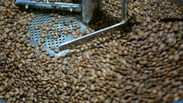 Coffee Beans Factory Mixing, Stock Footage | VideoHive