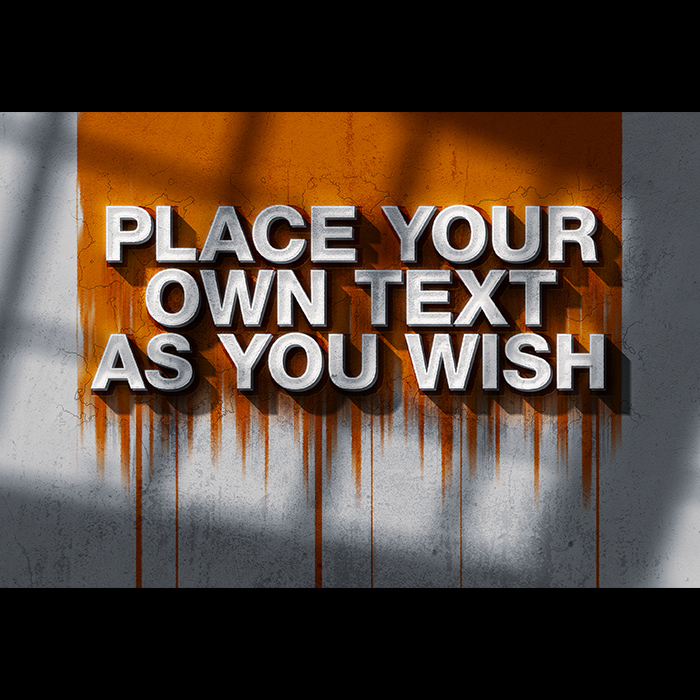 3D Text On Concrete Wall Template, Add-ons | GraphicRiver