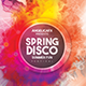 Spring Disco Summer Fest Flyer Template, Print Templates | GraphicRiver
