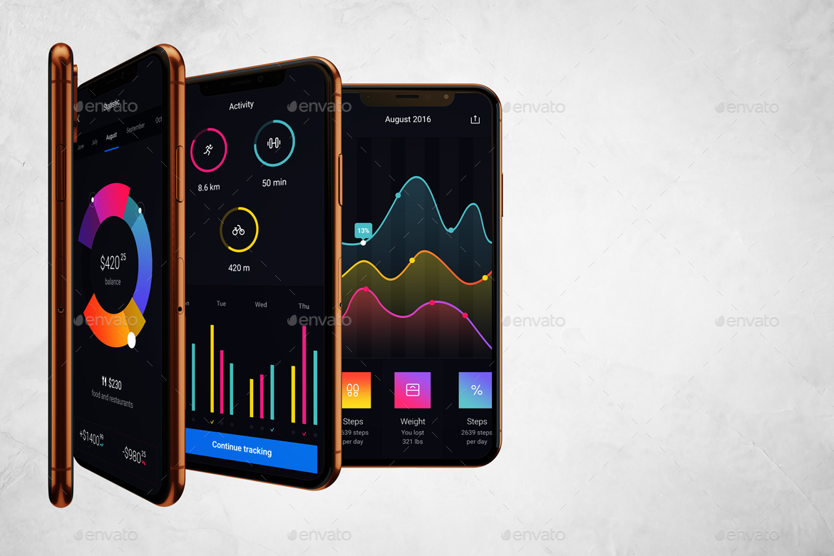 Animated Phone X Mockup V.2, Graphics | GraphicRiver