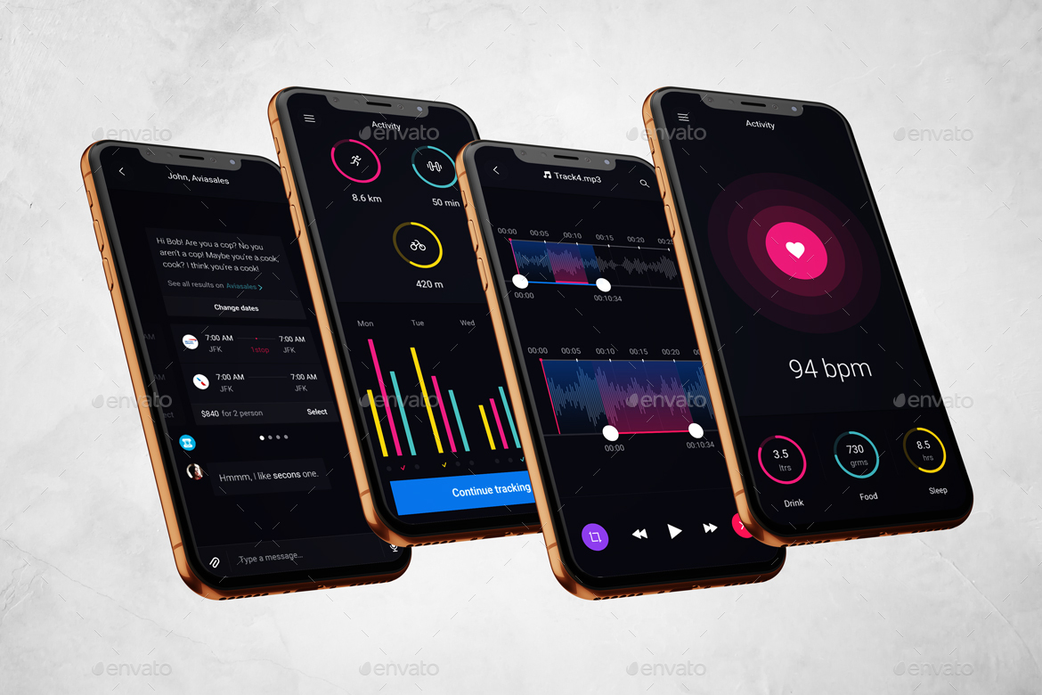 Animated Phone X Mockup V.2, Graphics | GraphicRiver