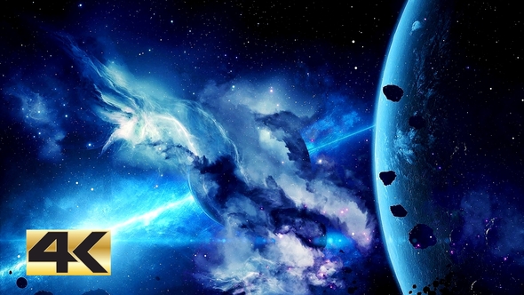 In The Space 4K, Motion Graphics | VideoHive