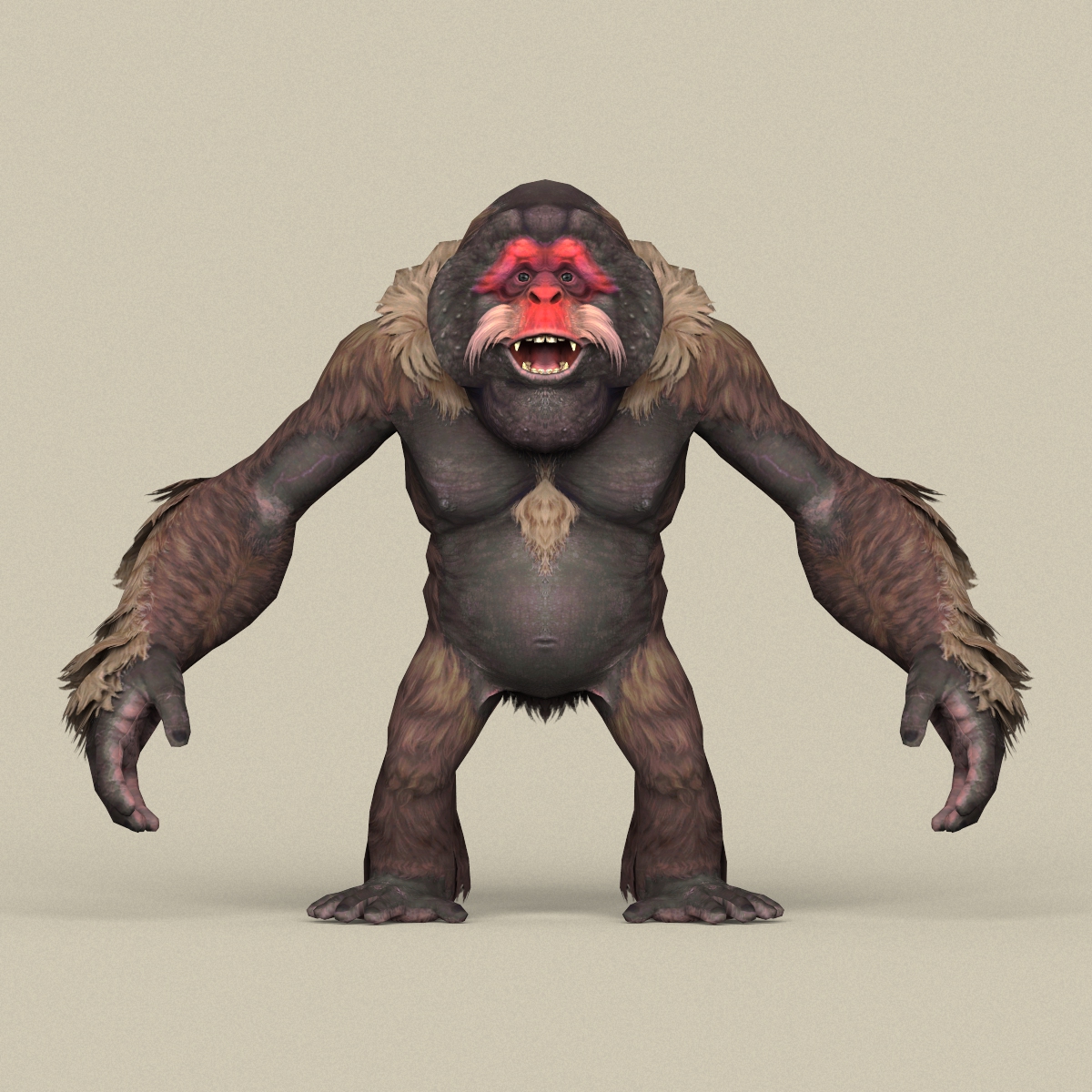Game Ready Fantasy Orangutan by plantworld3d | 3DOcean