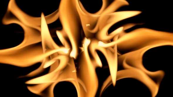 Perfectly Looped Fire with Alpha Channel Matte., Stock Footage | VideoHive