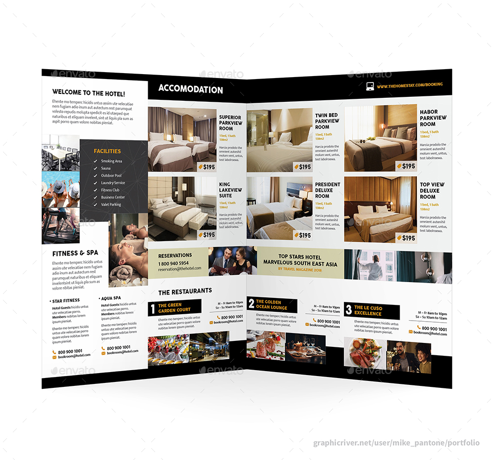 Hotel Print Bundle 8, Print Templates | GraphicRiver