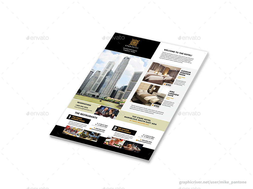 Hotel Print Bundle 8, Print Templates | GraphicRiver