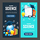 Science Banner Set, Vectors | GraphicRiver