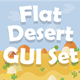 Flat Desert Game User Interface Set, Game Assets | GraphicRiver