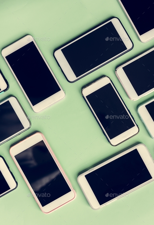 Smartphone device isolated on background Stock Photo by Rawpixel ...