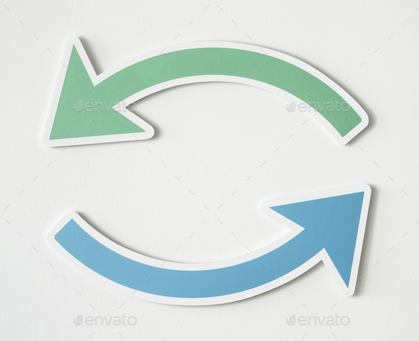 Icon with two arrows refresh Stock Photo by Rawpixel | PhotoDune