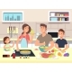 Family Cooking, Vectors | GraphicRiver