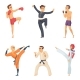 Sport Characters in Action Poses, Vectors | GraphicRiver