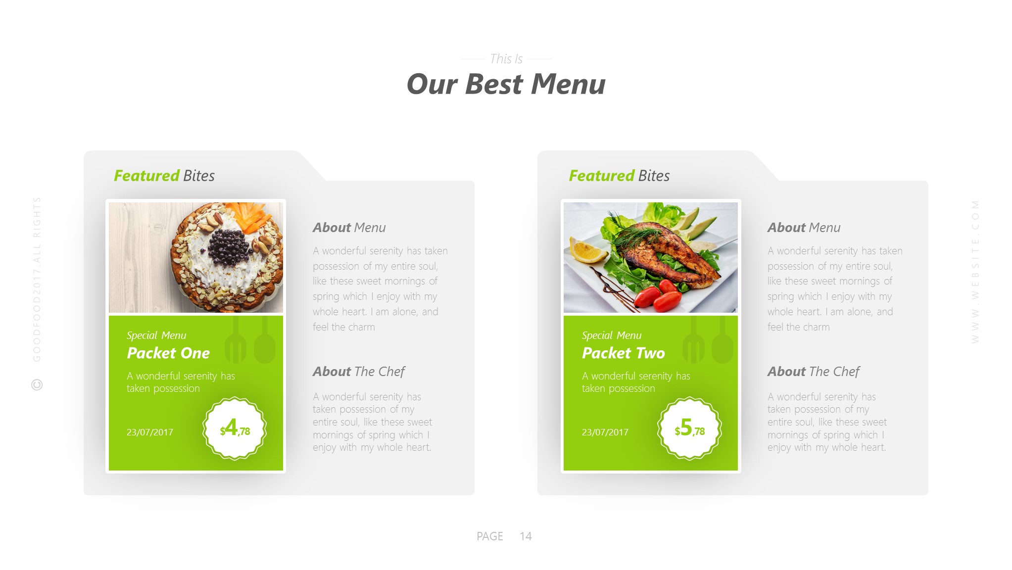 Good Food Keynote Presentation Template, Presentation Templates ...