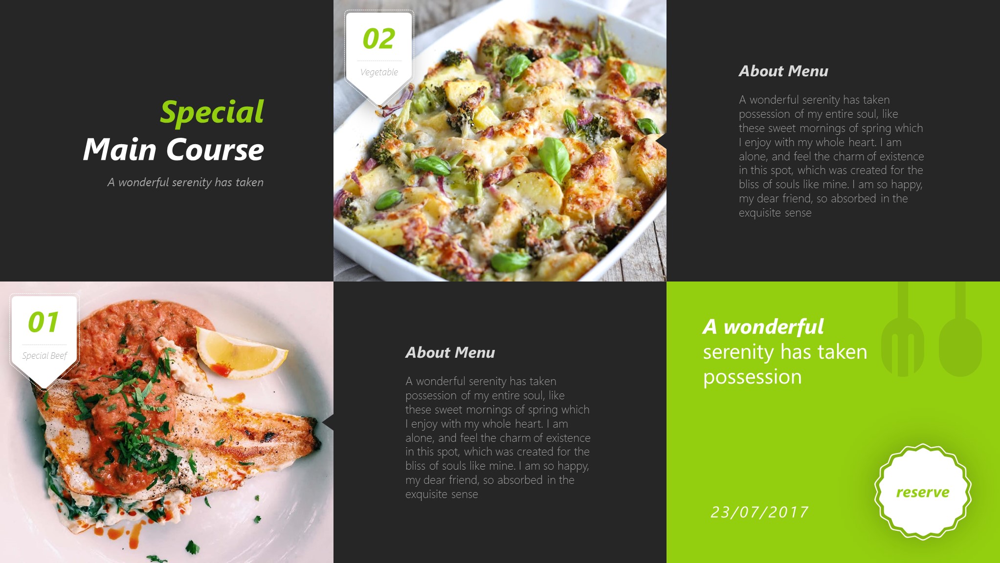 Good Food Keynote Presentation Template, Presentation Templates ...