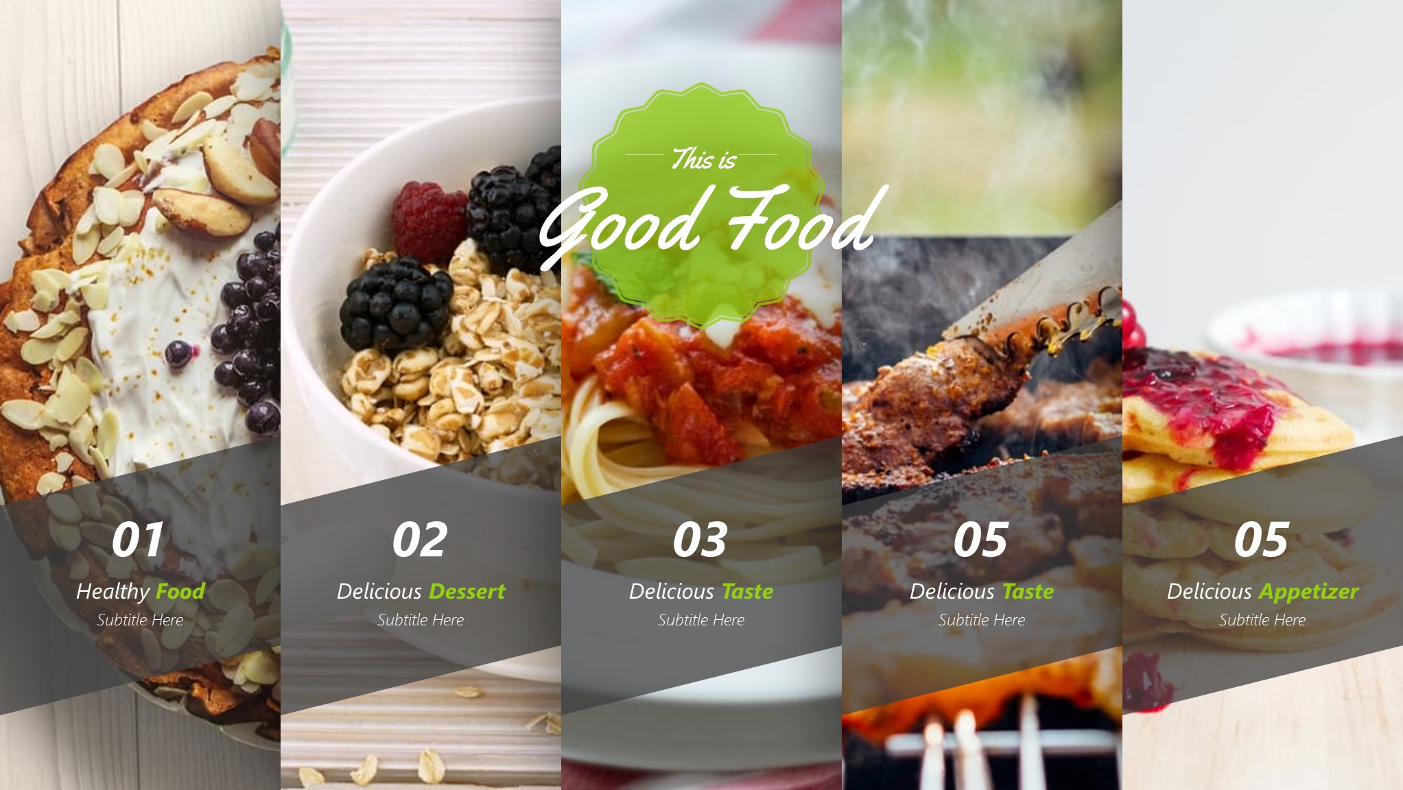 Good Food Keynote Presentation Template, Presentation Templates ...