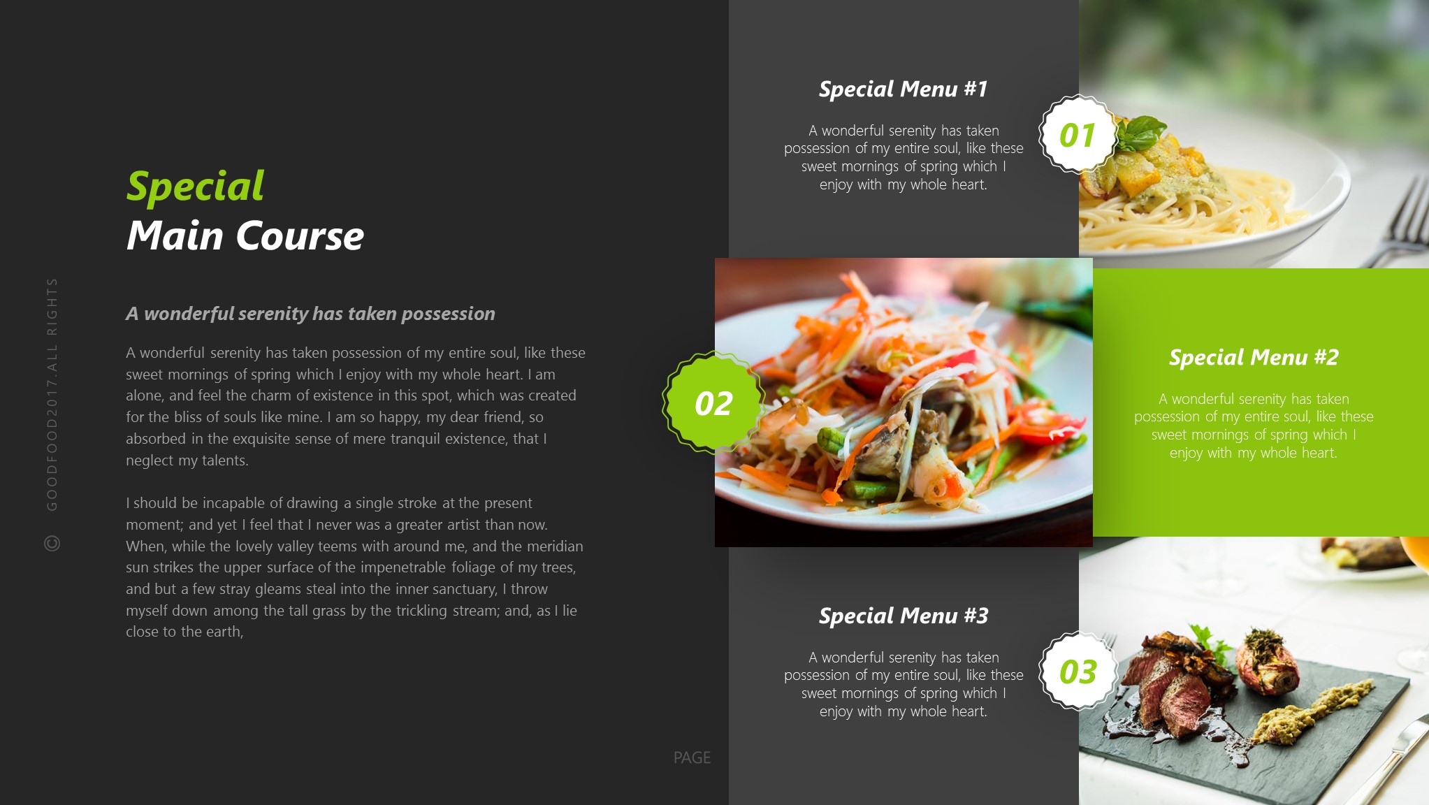 Good Food Keynote Presentation Template, Presentation Templates ...