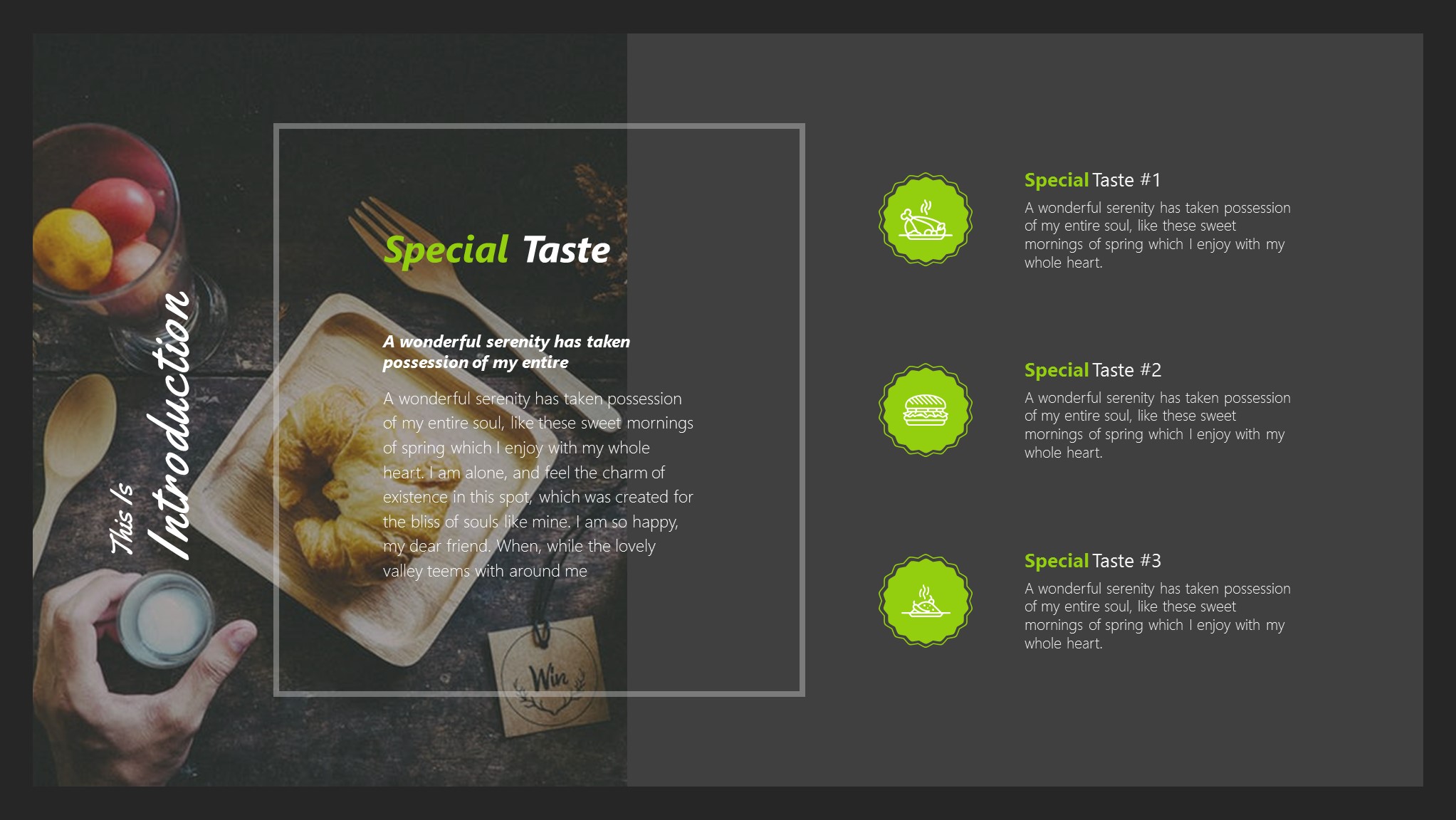 Good Food Keynote Presentation Template, Presentation Templates ...