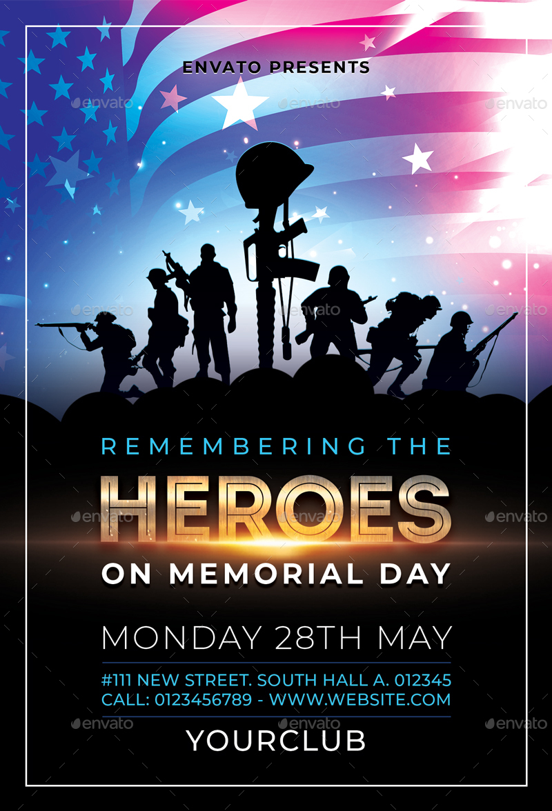 Memorial Day, Print Templates | GraphicRiver