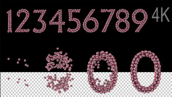 Hearts Numbers, Motion Graphics | VideoHive