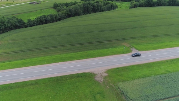 Black Car Suv Drive Field Car, Sky, White, Blue, Drive, Field, Nature ...