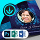 Blue Rose Funeral Program Template, Print Templates | GraphicRiver