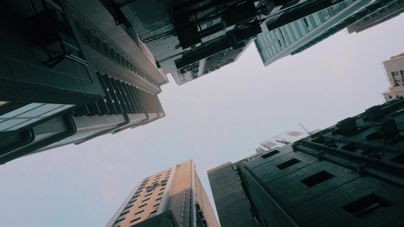 Skyscrapers View from Ground, Stock Footage | VideoHive