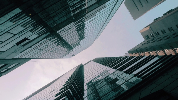 Skyscrapers View from Ground, Stock Footage | VideoHive