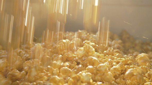 Popcorn Falling Down, Stock Footage | VideoHive