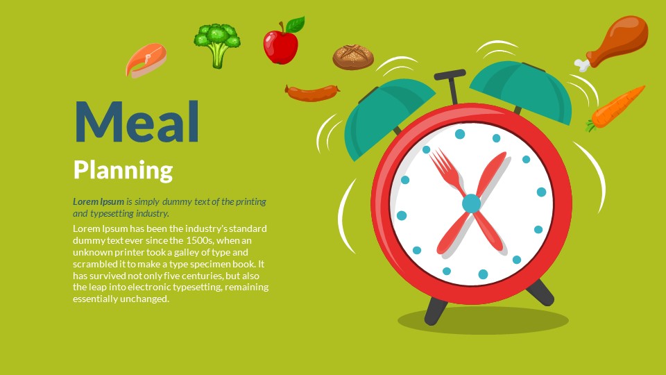 Meal Planner PowerPoint Presentation Template, Presentation Templates