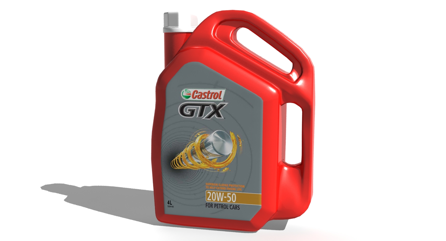 Castrol GTX Engine Oil Jar by Polygon3d | 3DOcean