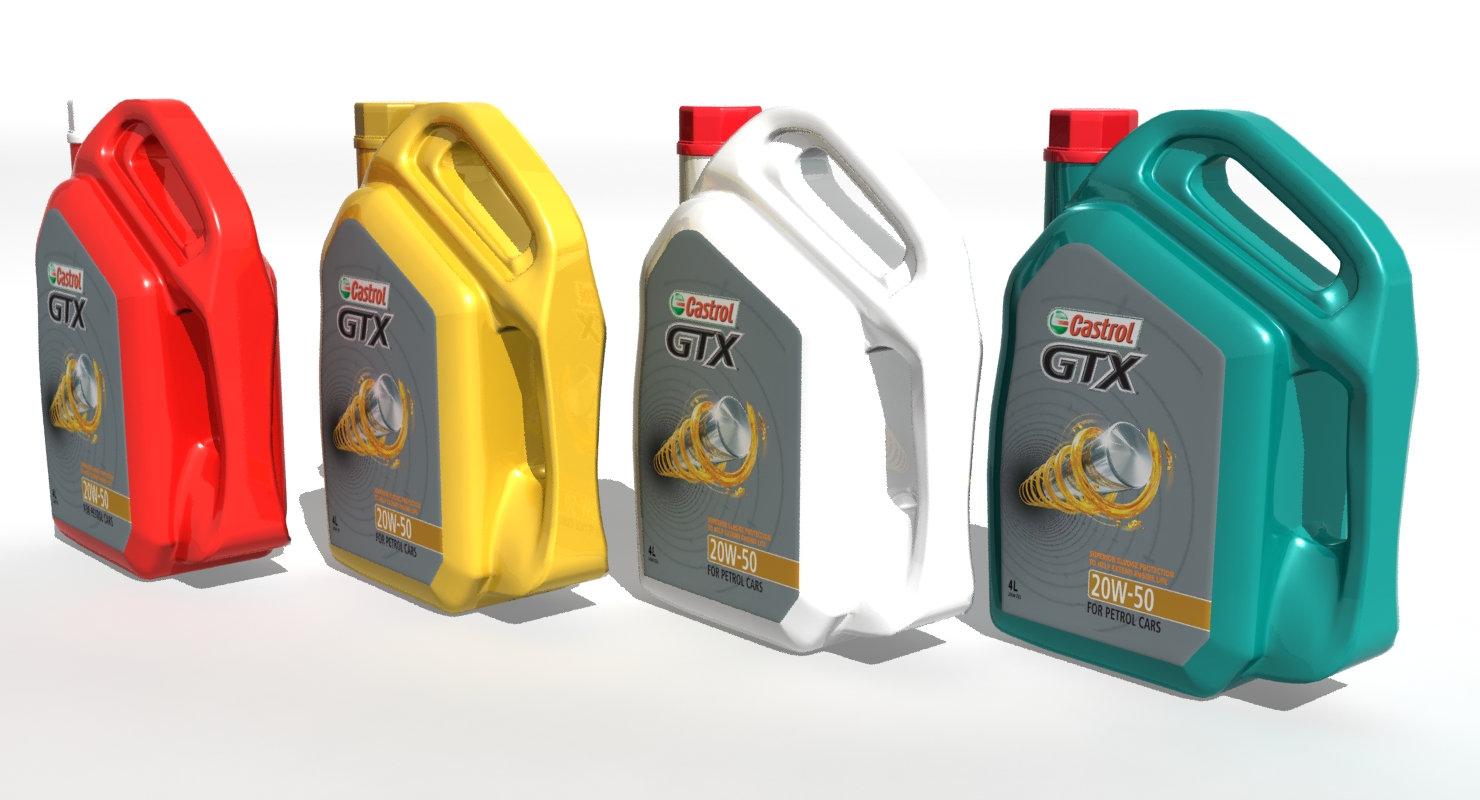 Castrol GTX Engine Oil Jar by Polygon3d | 3DOcean