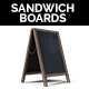 Realistic Sandwich Board / Menu Board PNG Set, Graphics | GraphicRiver