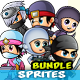 Ninja Characters Sprites Bundle, Game Assets | GraphicRiver