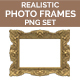 Realistic Photo / Picture Frames PNG Set, Graphics | GraphicRiver