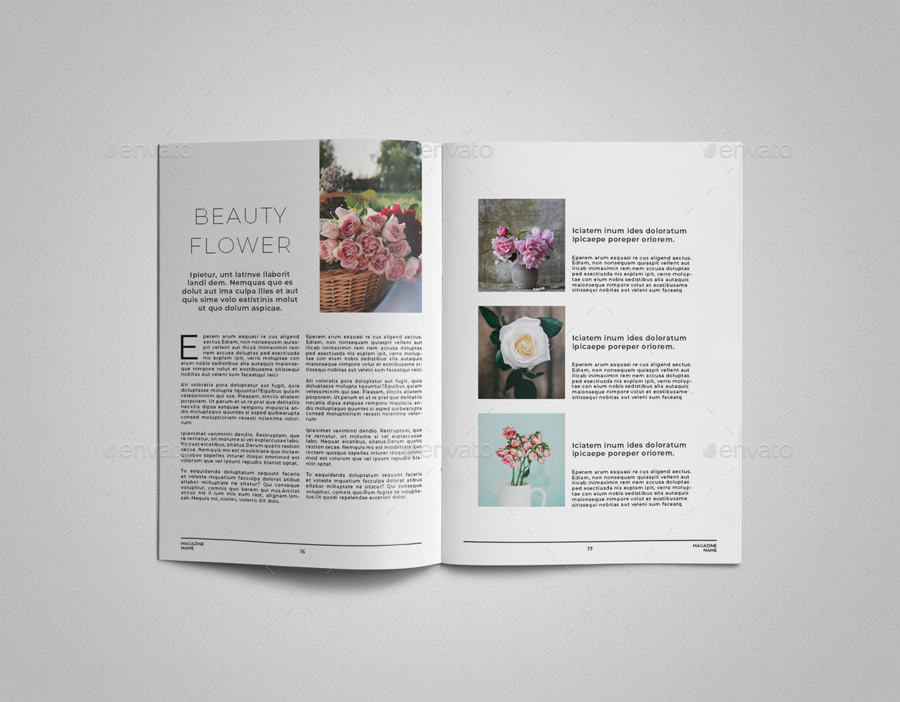 Simple & Clean Magazine Template VIII, Print Templates | GraphicRiver