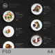 Food Plate Clean Menu Chalk Playful, Print Templates | GraphicRiver