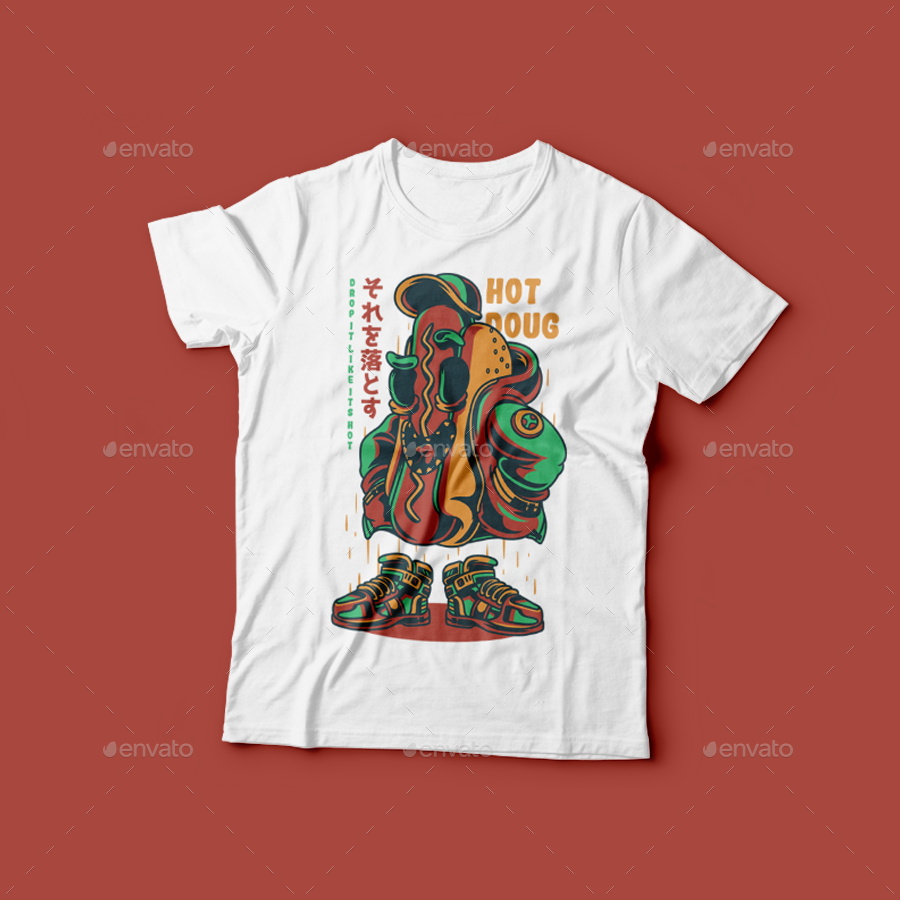 Hot Doug T-Shirt Design, T-Shirts | GraphicRiver