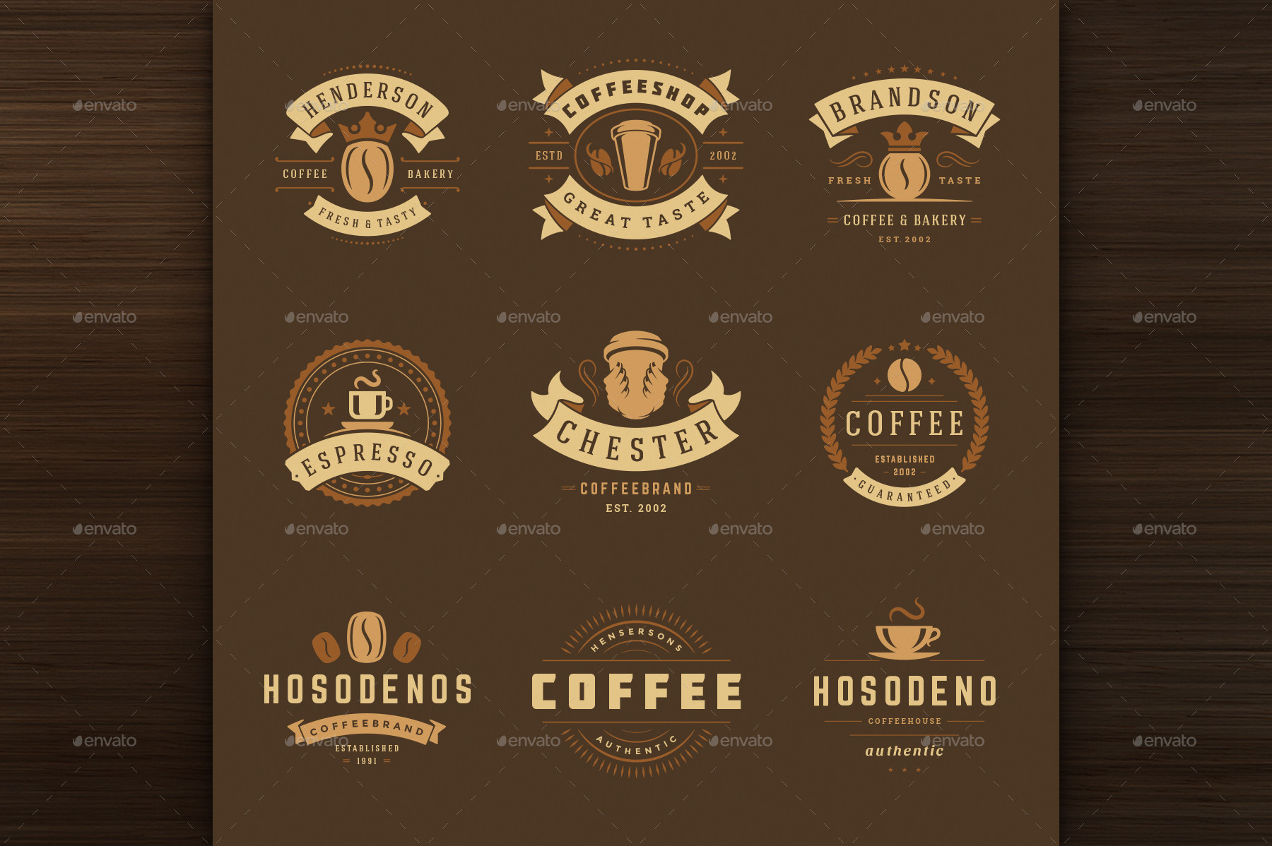 36 Coffee Logos and Badges, Web Elements | GraphicRiver