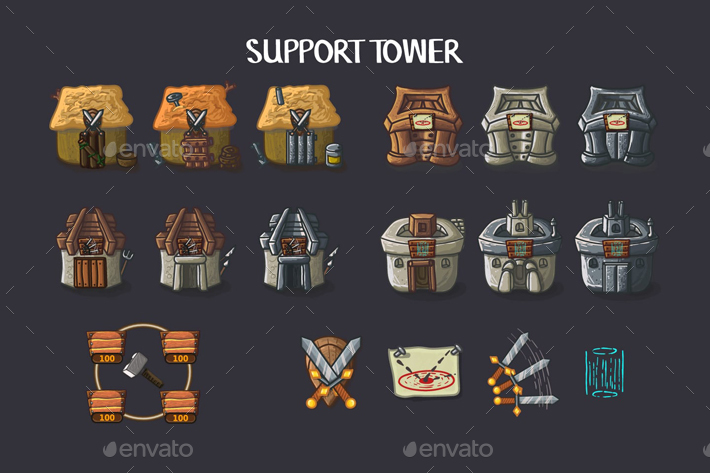 Fantasy Tower Defense Game Kit, Game Assets | GraphicRiver