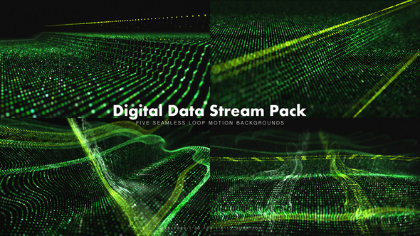 Digital Data Stream Pack, Motion Graphics | VideoHive