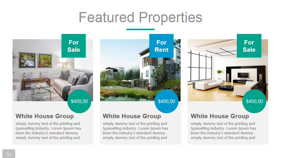 Real Estate PowerPoint Presentation Template, Presentation Templates