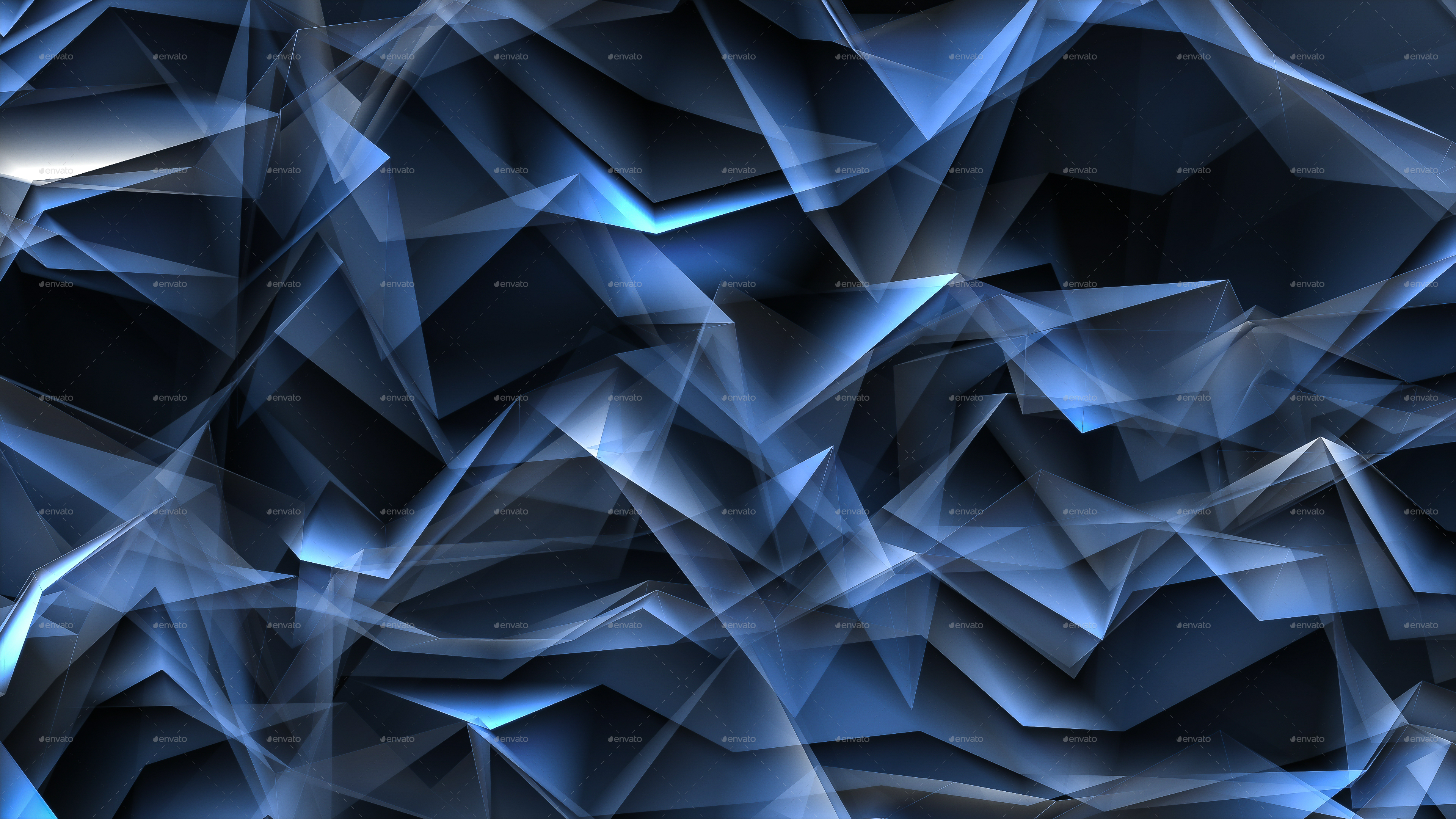 Dark Blue Lines Geometrical Refraction, Graphics | GraphicRiver